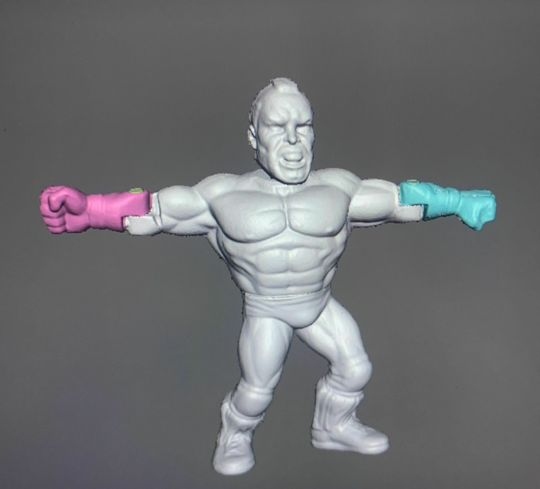 STL file WWF MR T MA BARRACUS A-TEAM WWF HASBRO 1990・3D print object to ...