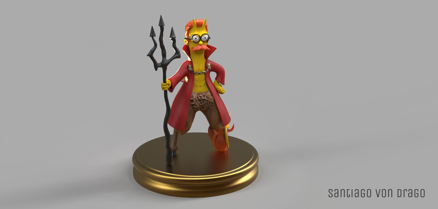 STL file DEVIL FLANDERS.・Design to download and 3D print・Cults