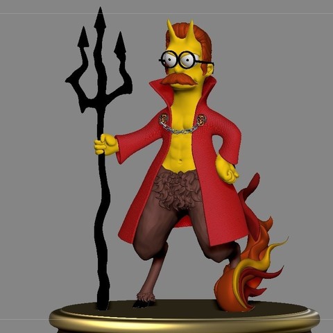 Download STL file DEVIL FLANDERS. • 3D printer model ・ Cults