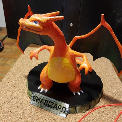 3D printed Charizard Statue with Stand • made with EZT 3D T1 ・ Cults