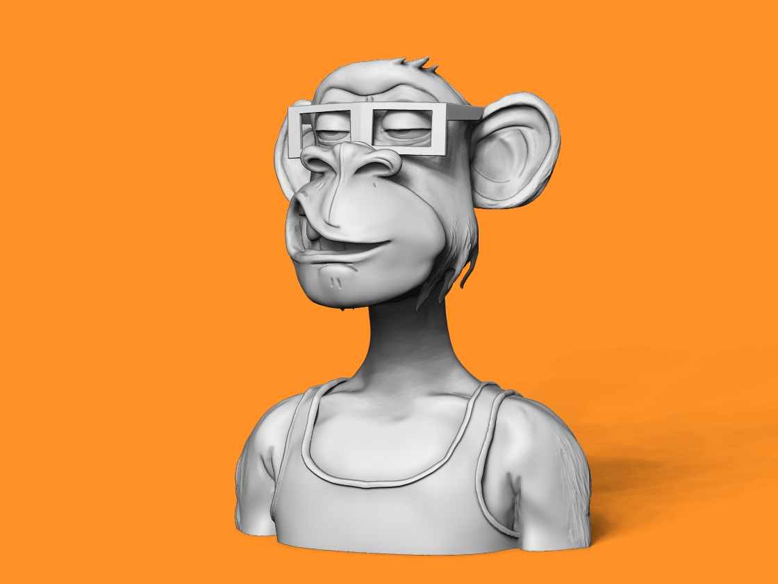 STL file ape nft・3D printable model to download・Cults