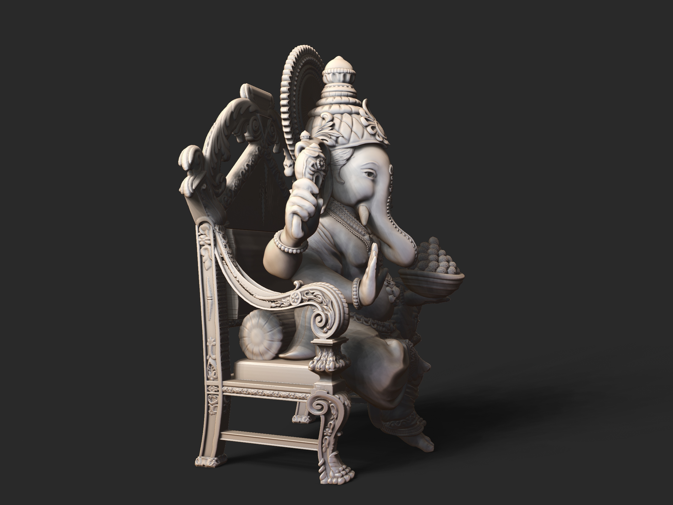 STL file Ganapati Dada | Lord Shri Ganesha | Vinayaka | Ganpati ...