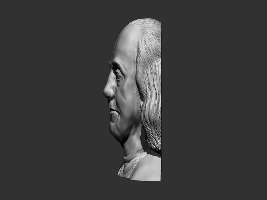 STL file Benjamin Franklin | Founding Father of the United States・Model ...