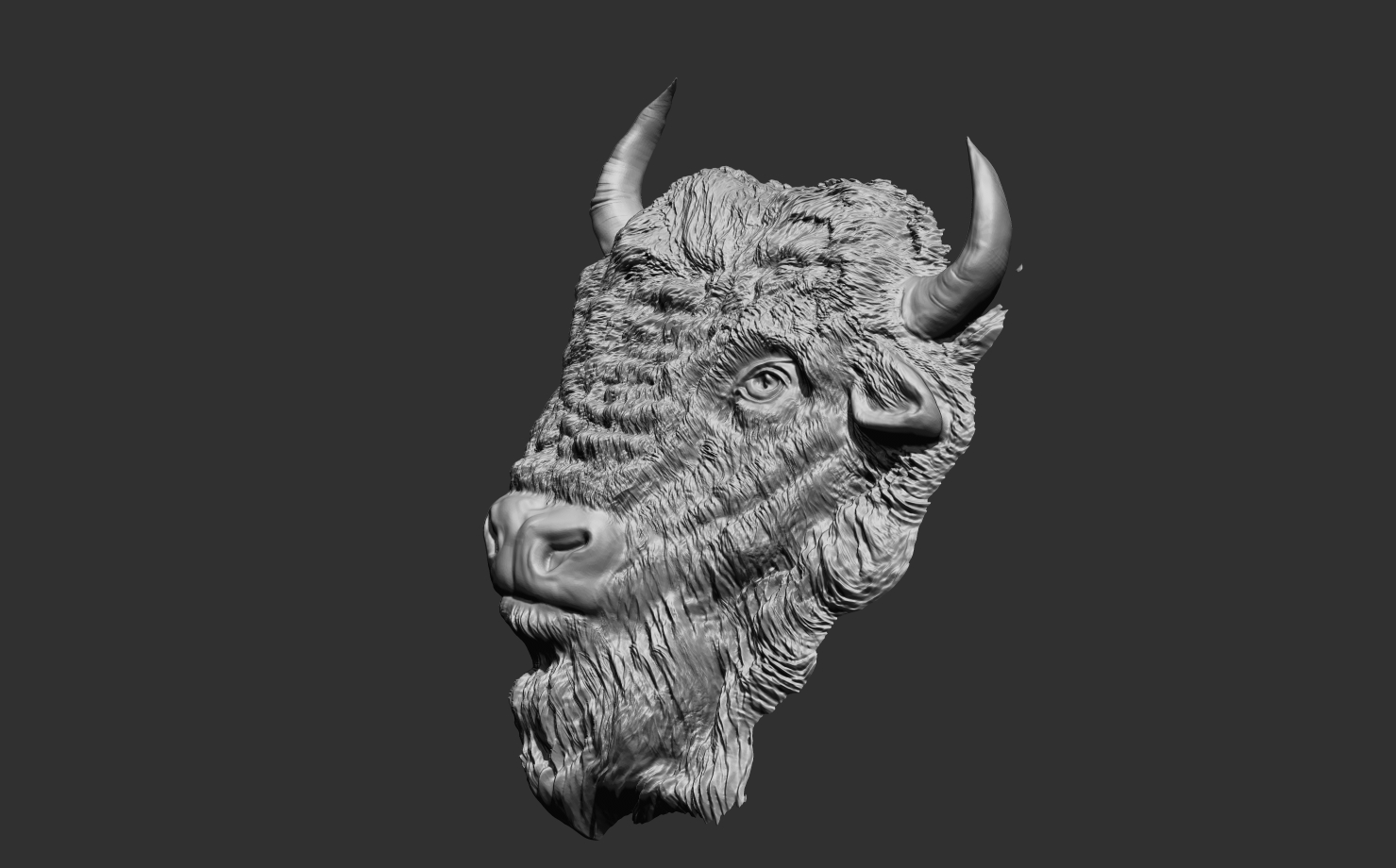 STL file bison・3D printable design to download・Cults