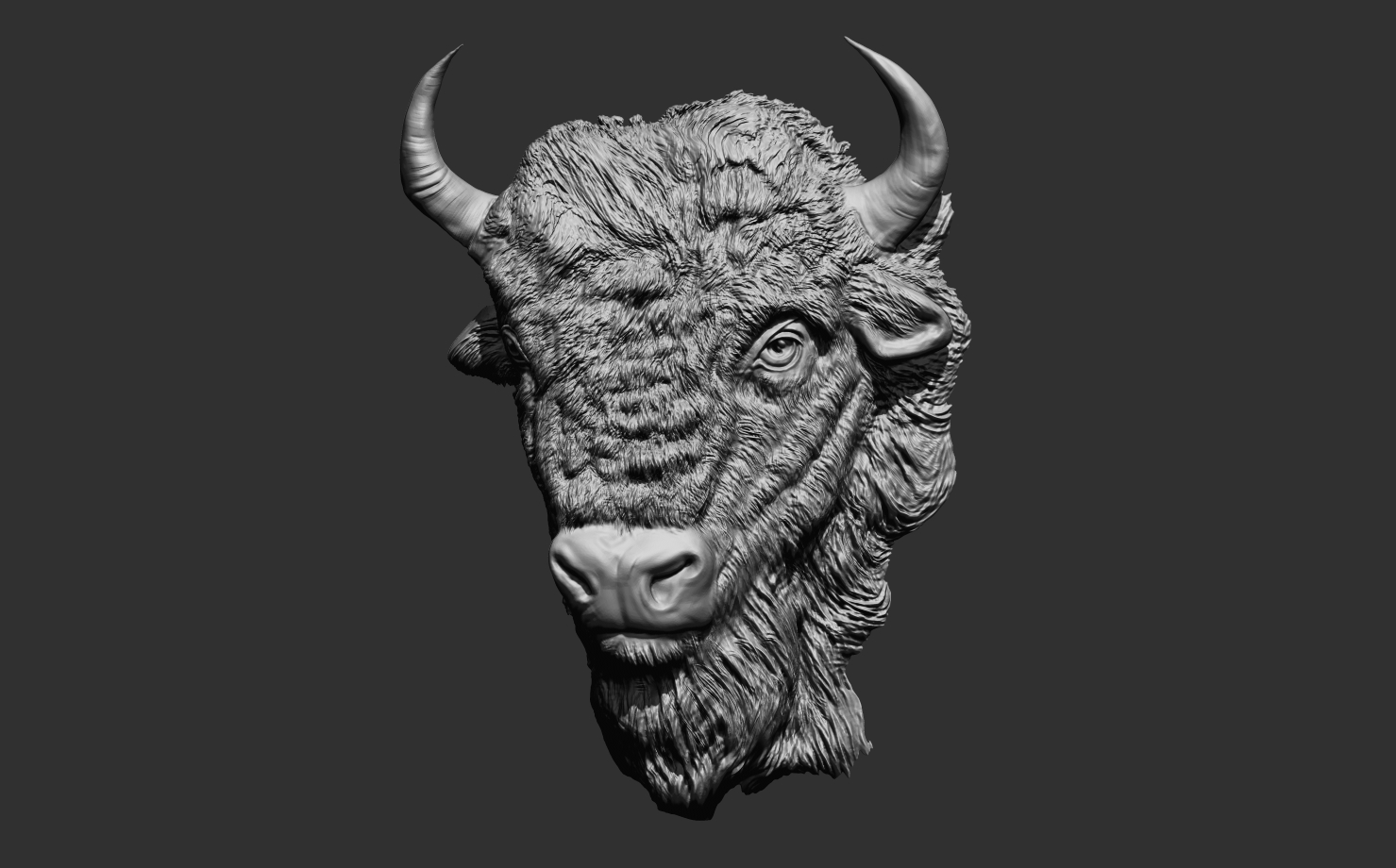 STL file bison・3D printable design to download・Cults