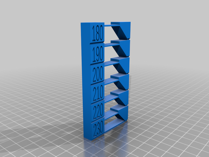 Free STL file WOOD PLA Test Tower 180-230・3D printable model to ...