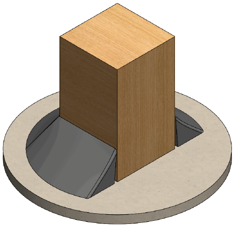 3D file 4x4 Post Drainage Bases・3D printer model to download・Cults