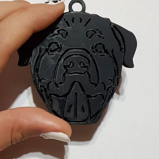 Download STL file Rottweiler Dog Keychain • 3D printer template ・ Cults