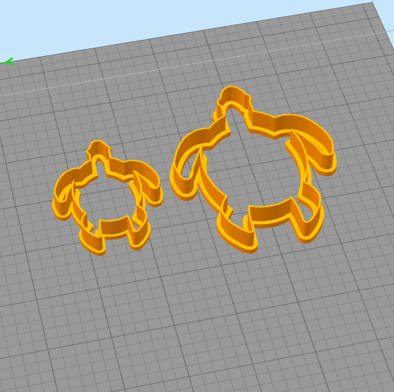 3D file CUTTER COOKIE turtle 5 AND 8 CM・Design to download and 3D print ...
