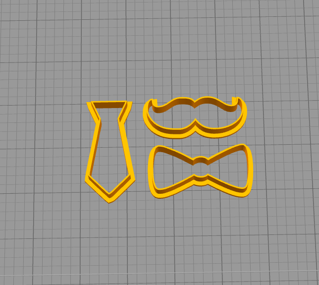 Archivo 3D CUTTER COOKIE boss baby - bigote y corbata・Plan imprimible ...
