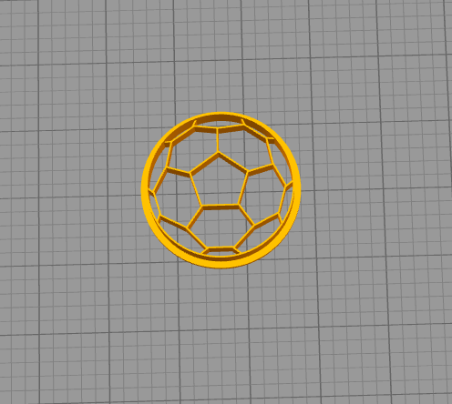 STL file cutter cookie soccer ball - football・3D printer model to ...