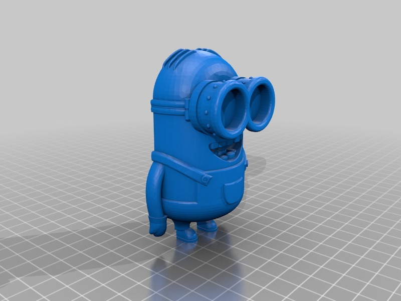 Free 3D file Minion Dave, cut, with gears on the inside・3D printing ...