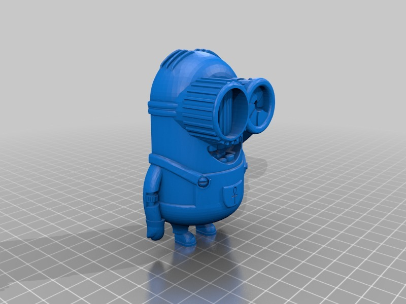 Free 3D file Minion Dave, cut, with gears on the inside・3D printing ...