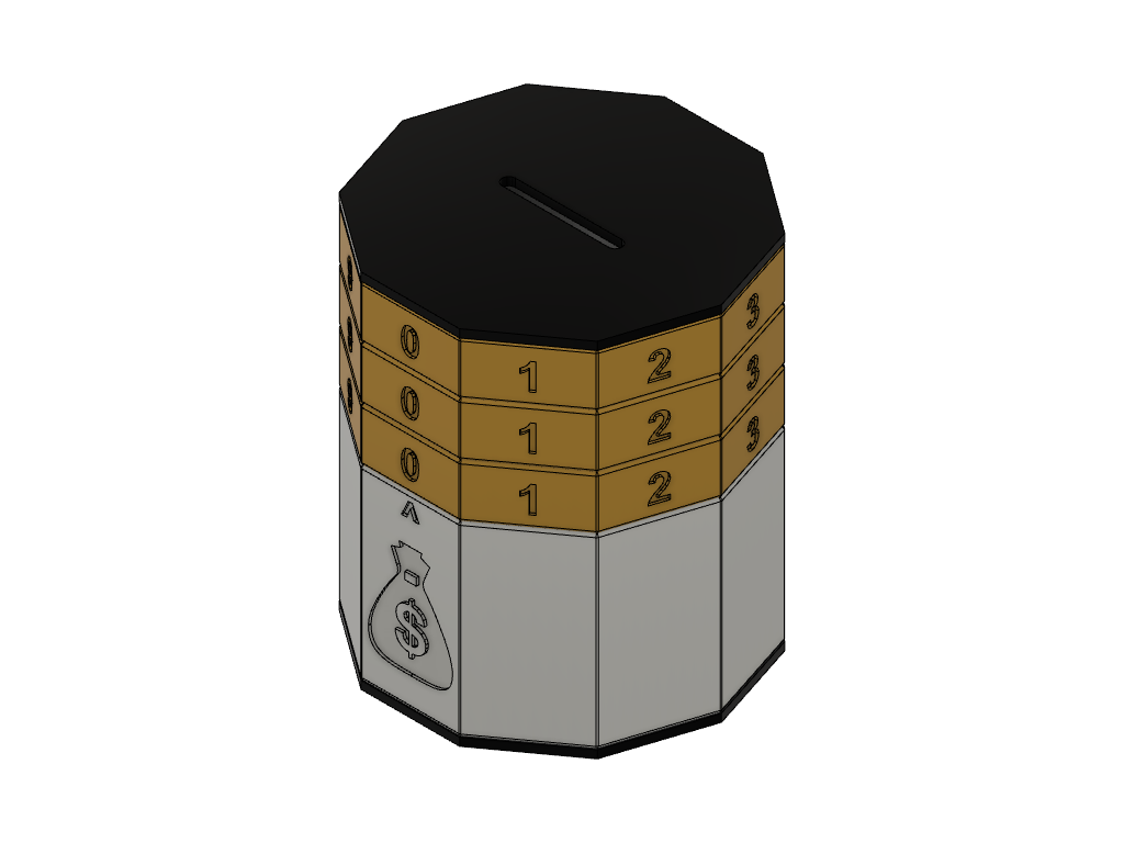 STL file Cryptex Coin Safe・3D printer model to download・Cults