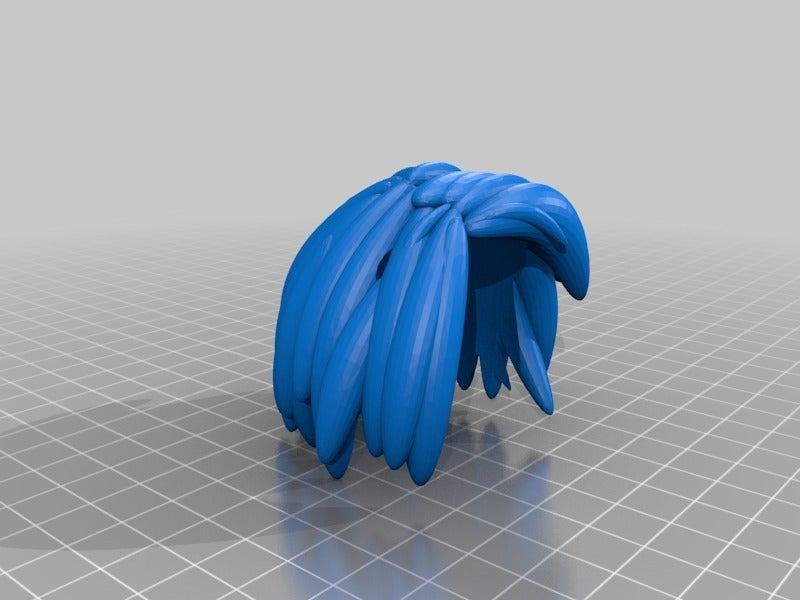 Free STL file Giant Lego Girl's Hair: 2 styles - a Short and a Shoulder ...