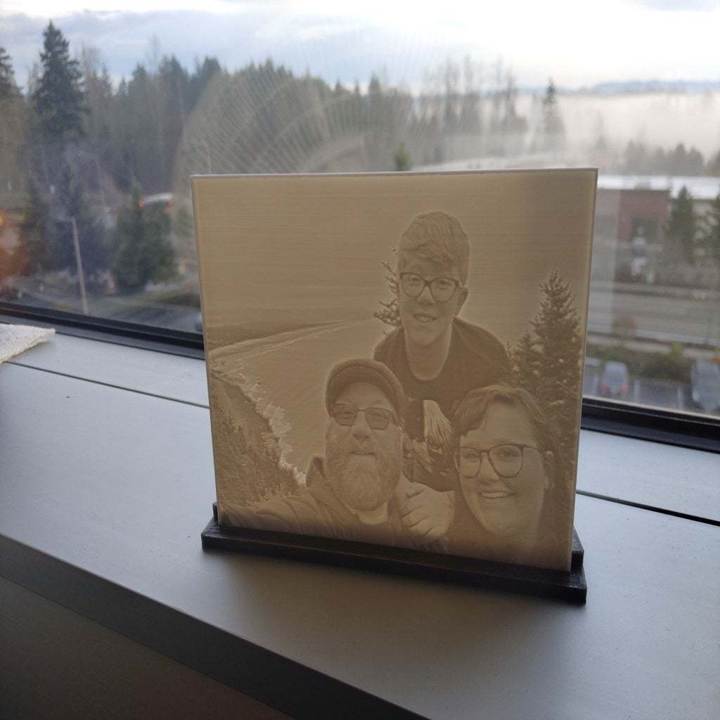Free STL file Lithophane Holder - 150mm x 4mm・3D printable model to ...
