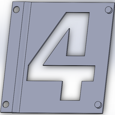 Download STL file Stencil numbers • 3D printable object ・ Cults