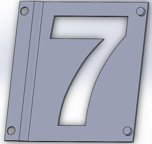 STL file Stencil numbers・3D printing design to download・Cults