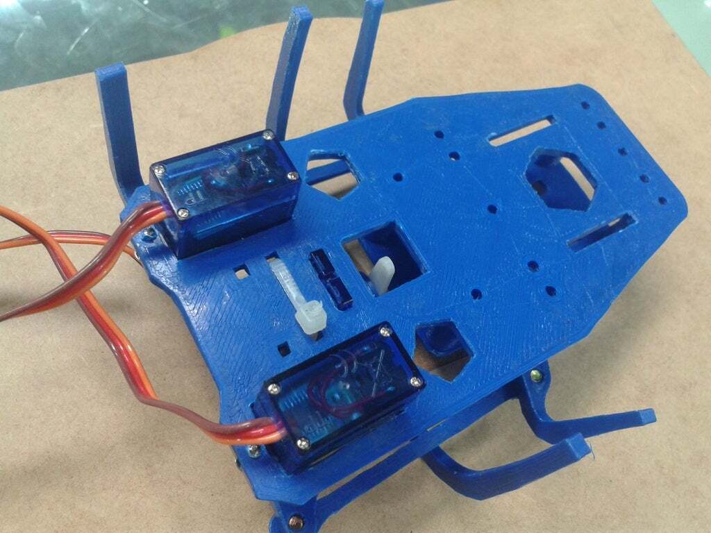 Free STL file spider robot 6 pie 3 servo・3D printable design to ...