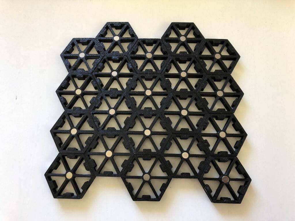 Download free STL file Magnetic Hex connector for Axolote Hex • Model ...