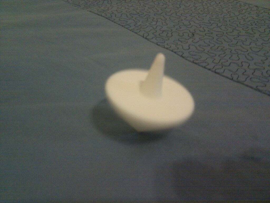 Download free SCAD file Single piece peg-top! easy to print and ...