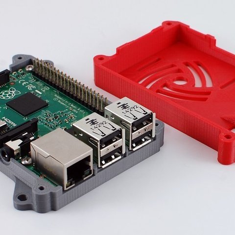 Download free STL file Raspberry Pi 3 (B/B+), Pi 2 B, and Pi 1 B+ case ...