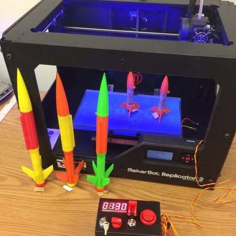 Download free STL file Arduino Rocket Launcher for 3D Printed Rockets ...
