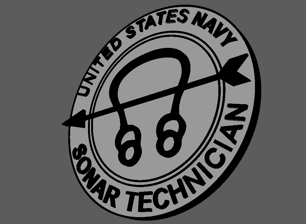 OBJ file US Navy Sonar Technician STG logo・3D print design to download ...