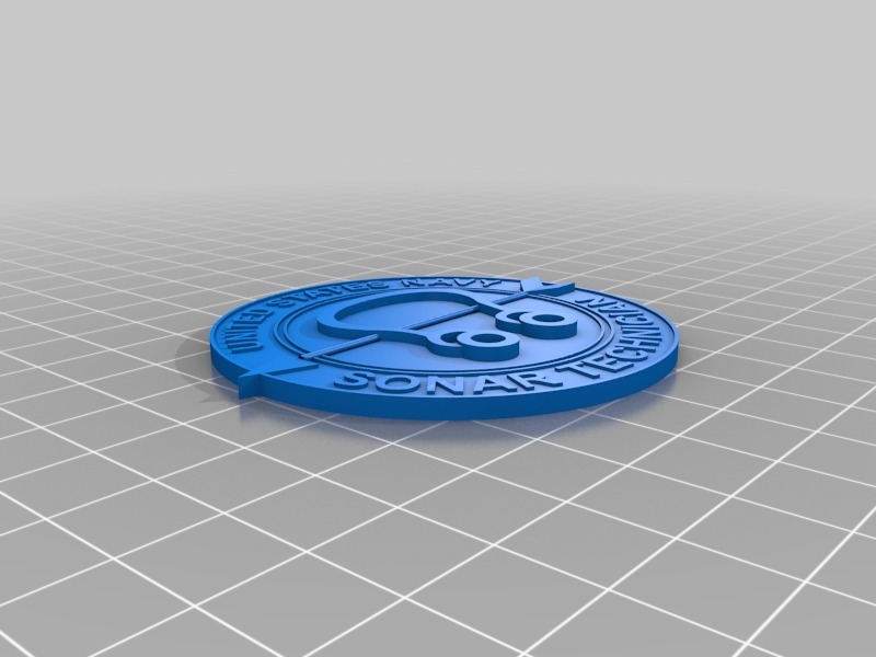 OBJ file US Navy Sonar Technician STG logo・3D print design to download ...