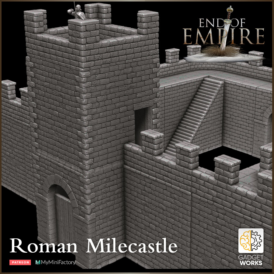 3D file Roman fort / mile castle 🏰・Template to download and 3D print・Cults