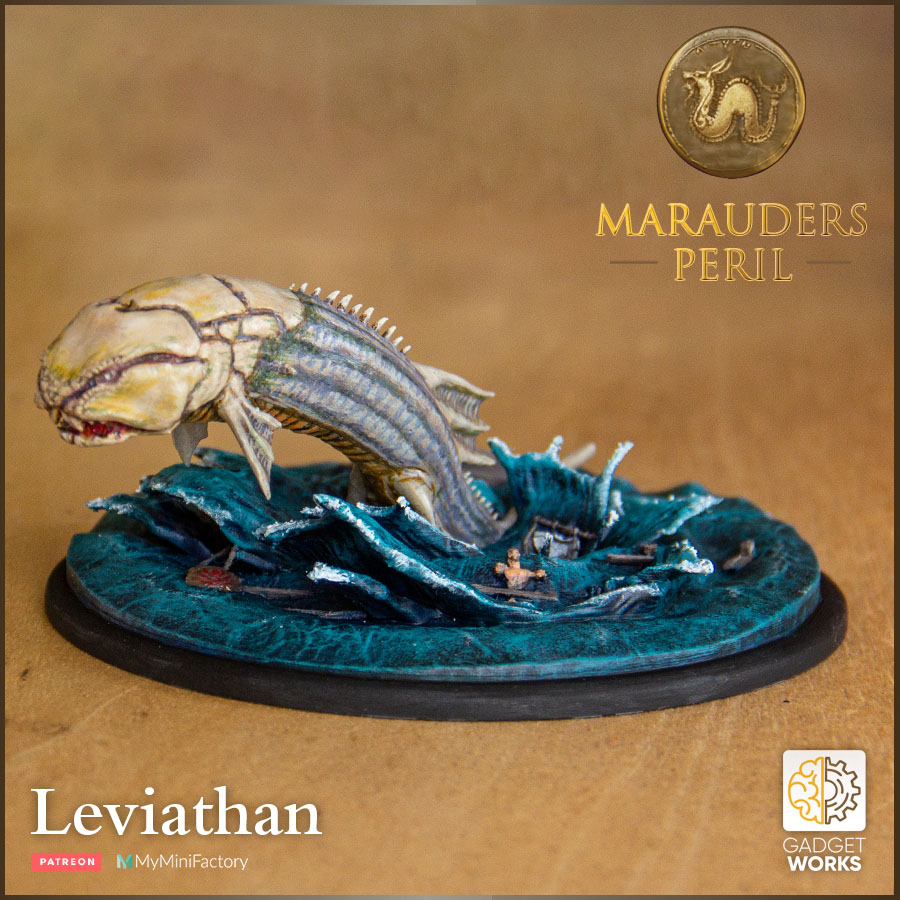 STL file Leviathan - Sea Monster 👹・3D printable model to download・Cults