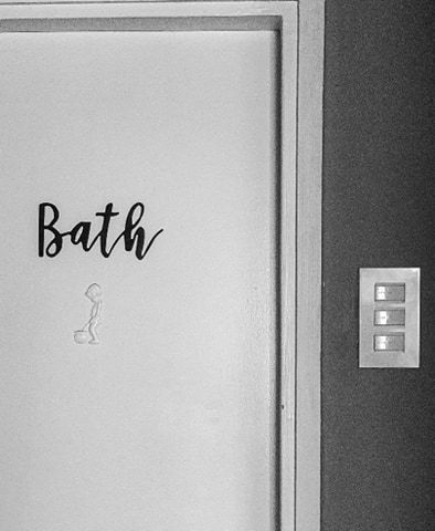 Archivo STL Letrero de baño・Diseño de impresora 3D para descargar・Cults