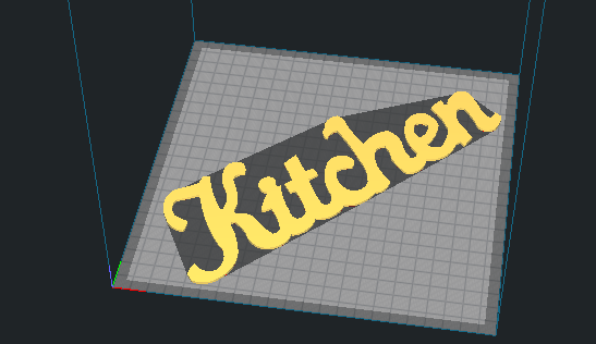 STL file Kitchen LETTER・Template to download and 3D print・Cults