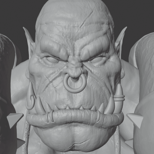Download STL file Warcraft Orc War chief Garrosh • 3D printer model ・ Cults