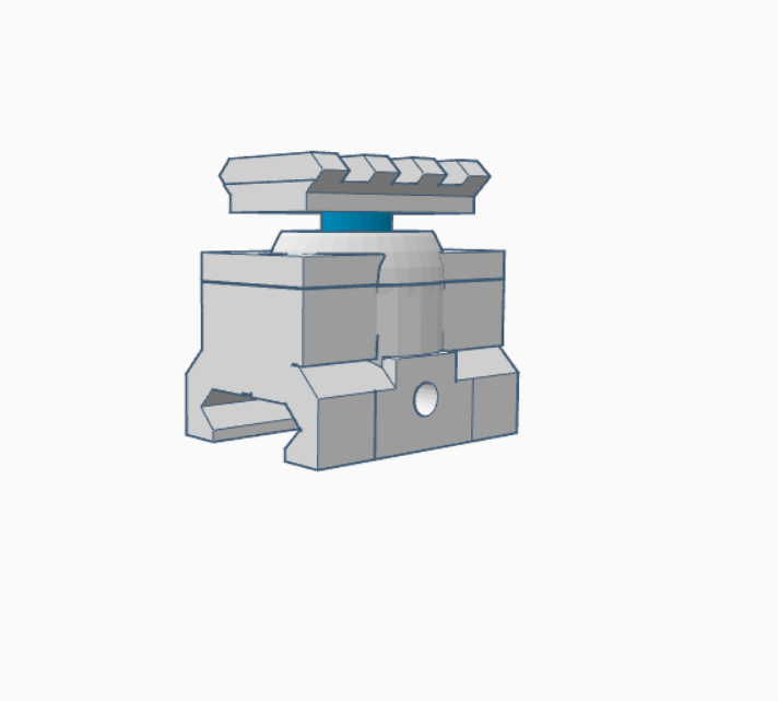 STL file Rotating ris rail mount 🔫・3D printer design to download・Cults