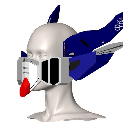 Imprimir en 3D Wing gundam zero EW face mask ・ Cults