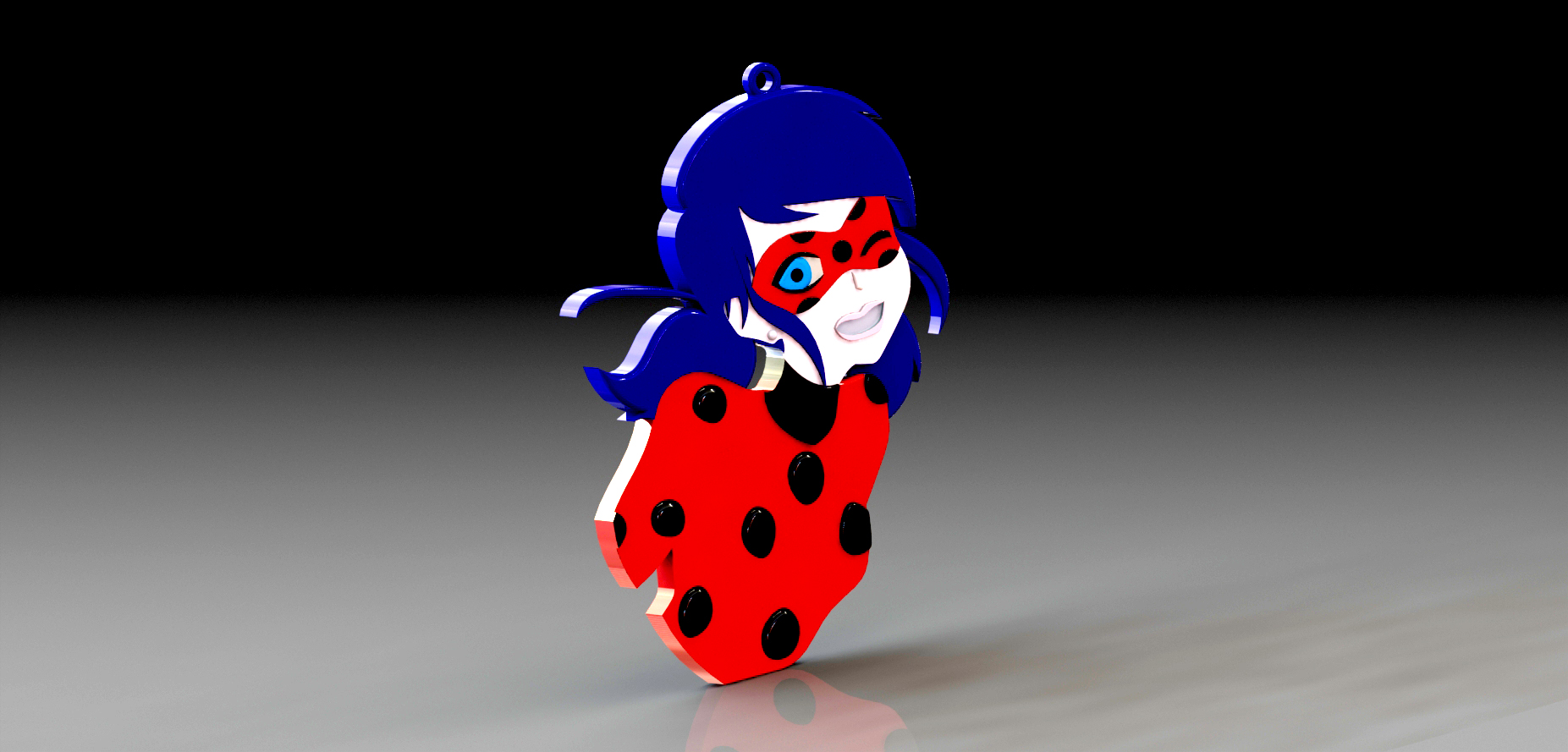 STL file Key ring: Ladybug・3D printer model to download・Cults