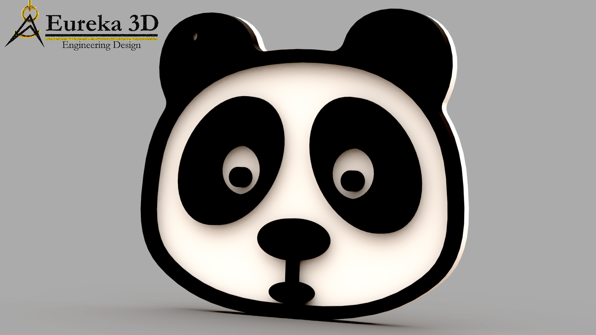 STL file PANDA KEYCHAIN 🐼・3D print design to download・Cults