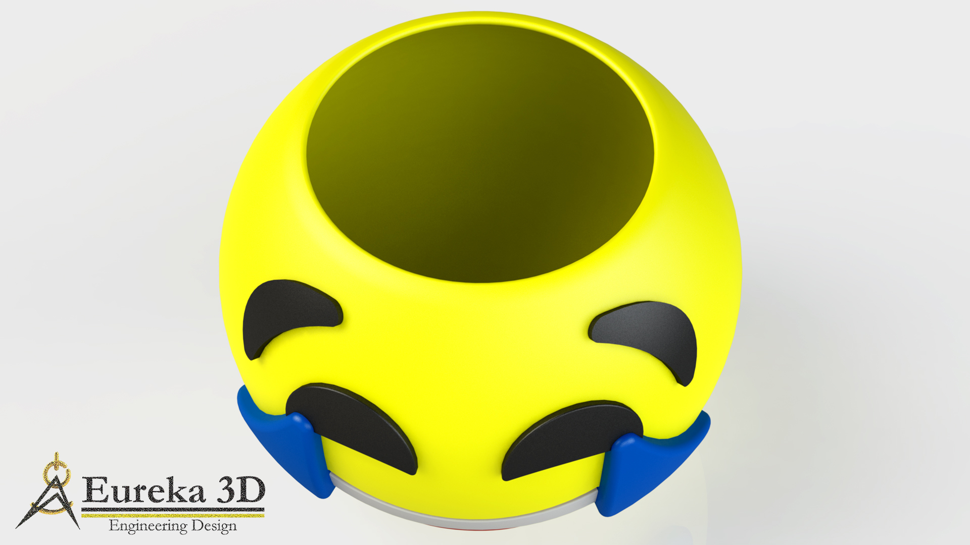 STL file Cute Emoji pot, model 1・3D printable model to download・Cults