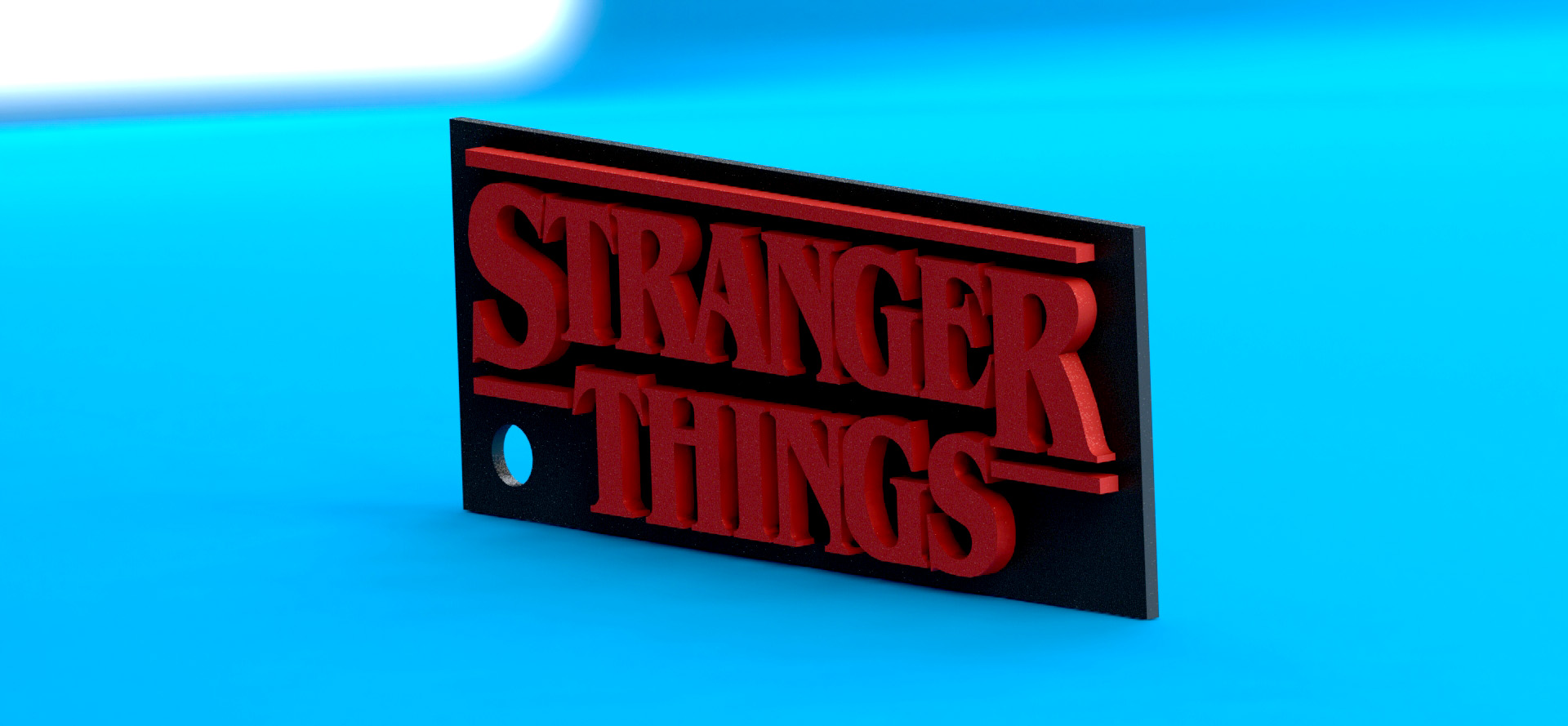 STL file Stranger Things Keychain・Model to download and 3D print・Cults