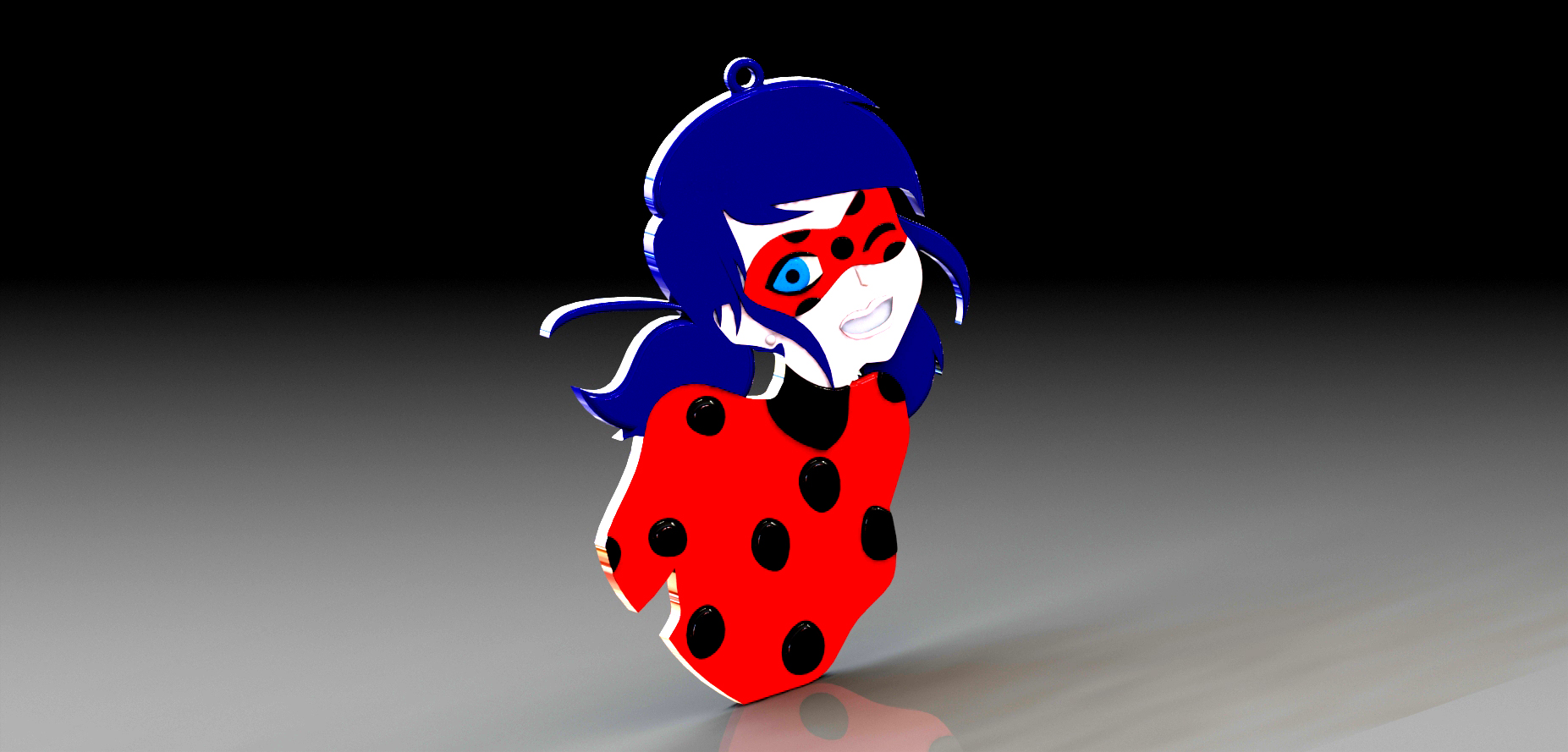 STL file Key ring: Ladybug・3D printer model to download・Cults