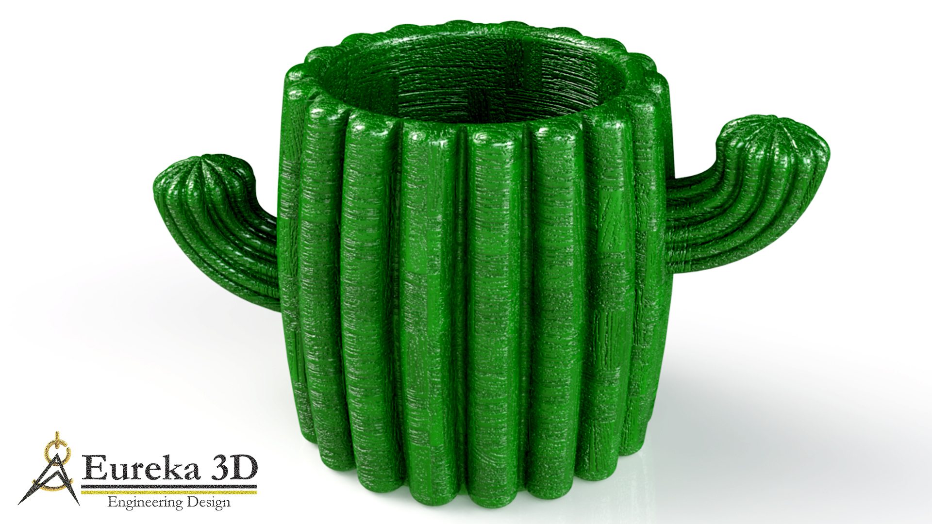STL file CUTE CACTUS POT・3D printer model to download・Cults