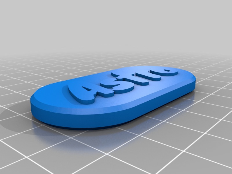 Free 3D file Astro Dog Tag・3D printer model to download・Cults