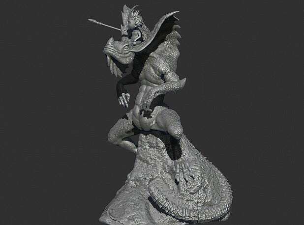 Free STL file King of the Lizzard・3D printable design to download・Cults