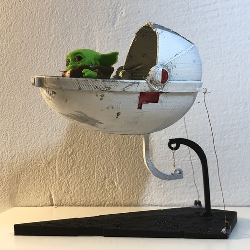 Download STL file Baby Yoda Floating Stroller • 3D print template ・ Cults