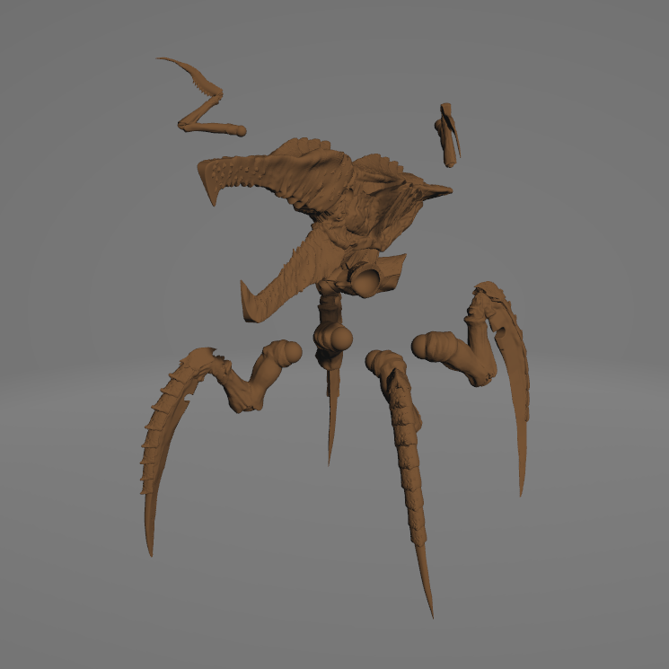 STL file Klendathu Warrior Poseable and Modular (Tyranid genealogy)・3D printer model to download ...