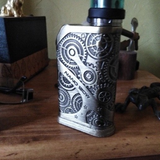 Download STL file Tesla nano 120w steampunk Battery trapdoor • Design ...