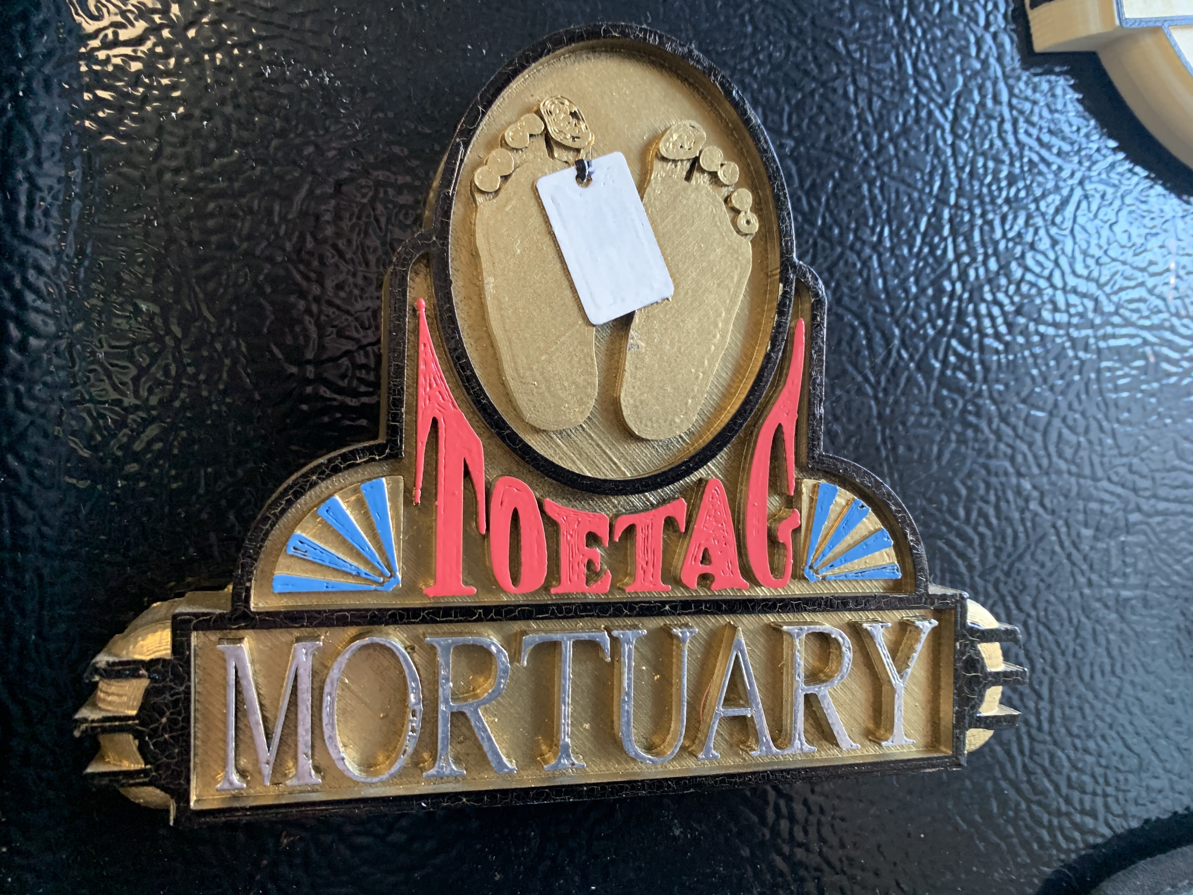 Download STL file Toe Tag Mortuary sign • 3D printer object ・ Cults