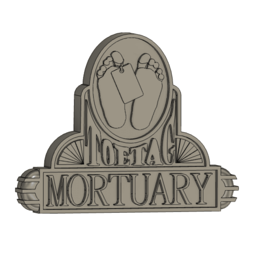 Download STL file Toe Tag Mortuary sign • 3D printer object ・ Cults
