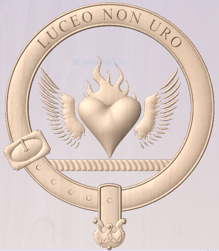 STL file Smith Family Scottish Clan Crest Relief For CNC Router・3D ...